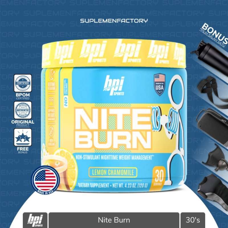 Jual Bpi Sports Nite Burn 30 Servings 120 Gram Non Stimulant Fat Burner ...