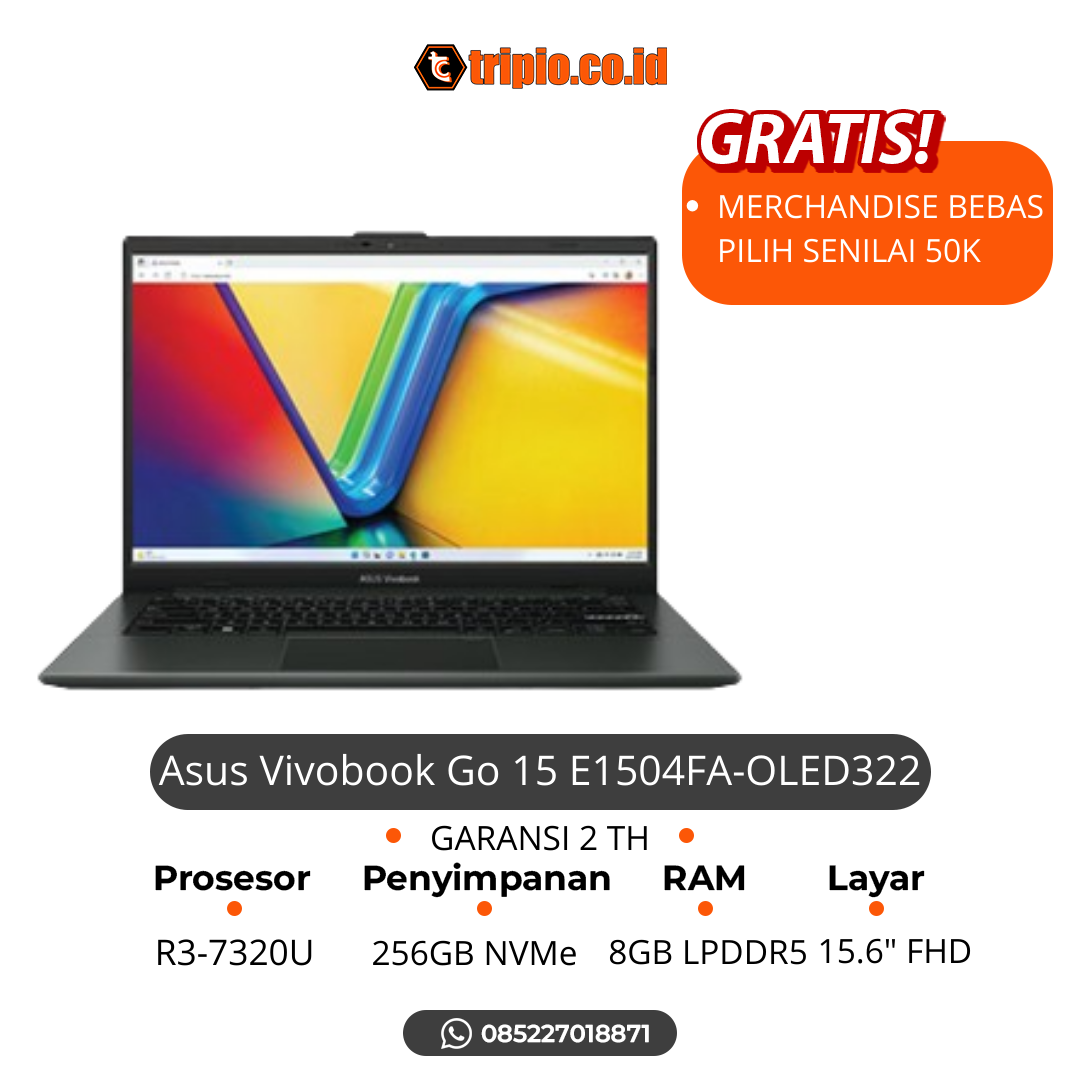 Jual Asus Vivobook Go 15 E1504fa-oled322 - Mixed Black Di Seller Tripio ...