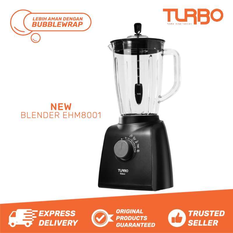 Promo [new] Turbo Blender Plastik Ehm 8001 Veloce - Black Diskon 34% Di ...