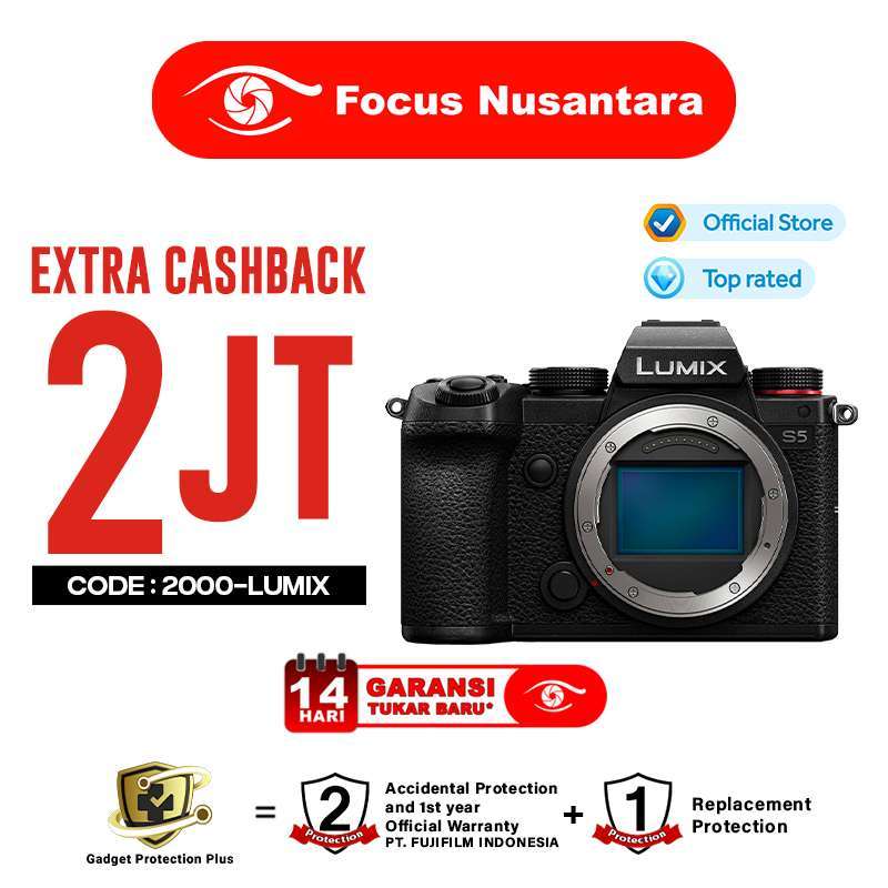 Promo Focus Nusantara - Panasonic Lumix Dc-s5 Mirrorless Digital Camera ...