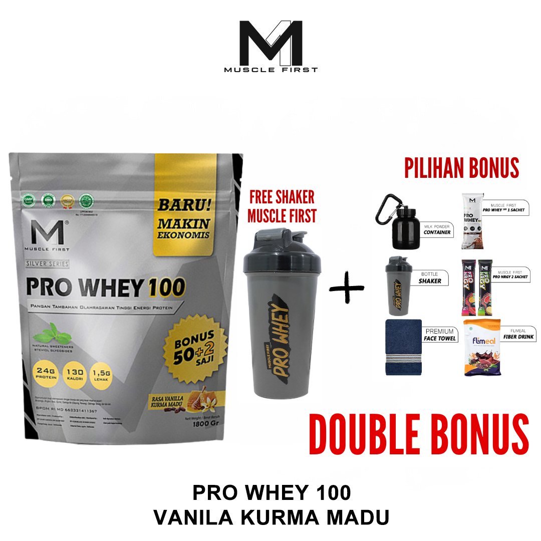 Jual Muscle First Pro Whey 100 4Lbs Vanilla Kurma Madu (45 Servings ...