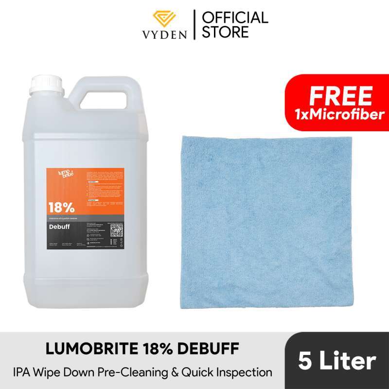 Promo Lumobrite 18% Debuff Wipe Down 5 Liter Eraser Hapus Wax Lama Sisa Kompon Obat Poles ...