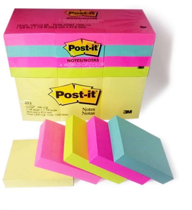 Jual Sticky Notes Post It 3m 653 Multicolour ( 1 Pcs ) Di Seller Wiki ...