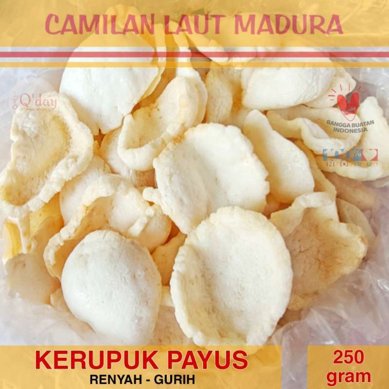 Jual Kerupuk Ikan Payus Gurih Renyah Camilan Laut Madura Oleh-oleh Khas ...