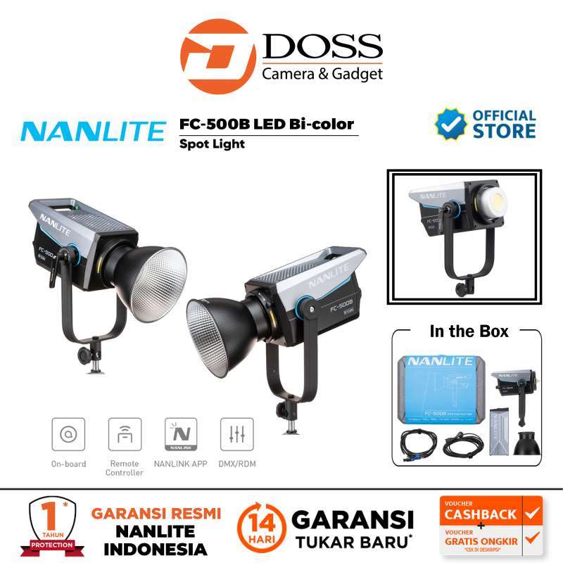 Jual Nanlite Fc-500b Led Bi-color Spot Light Fc 500b 300 B Spot Light ...