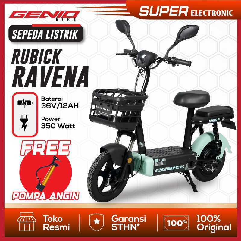 Promo Sepeda Listrik Genio Rubick Ravena Garansi Resmi Diskon 21% Di ...