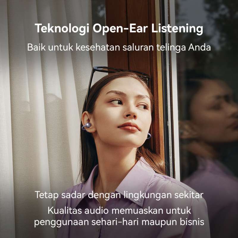 Promo Huawei Freeclip Open-ear Tws Earphone | Fashionable C-bridge Design | 36 Hours Battery ...