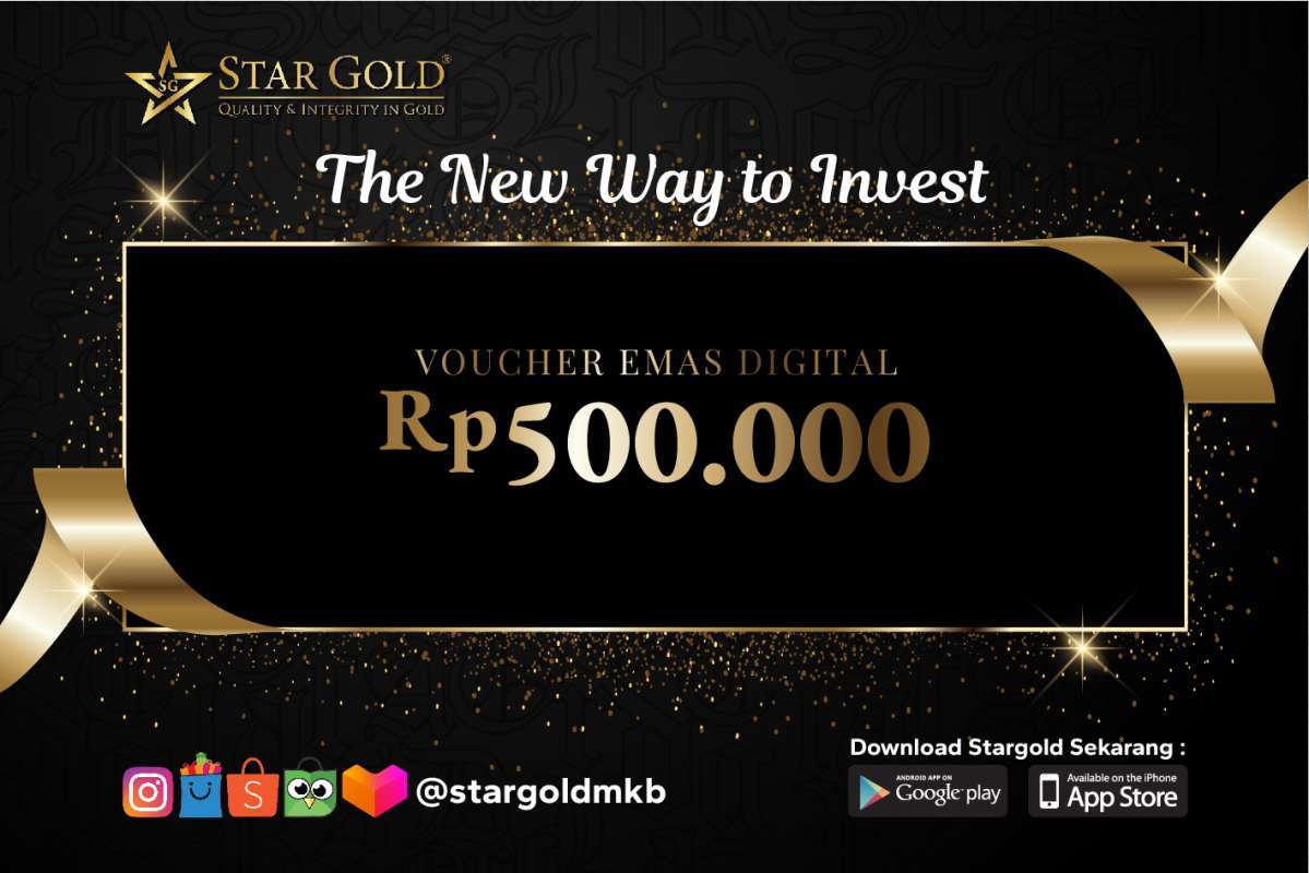 Promo Voucher Emas Stargold Rp 500.000 Diskon 14% Di Seller Stargoldmkb ...
