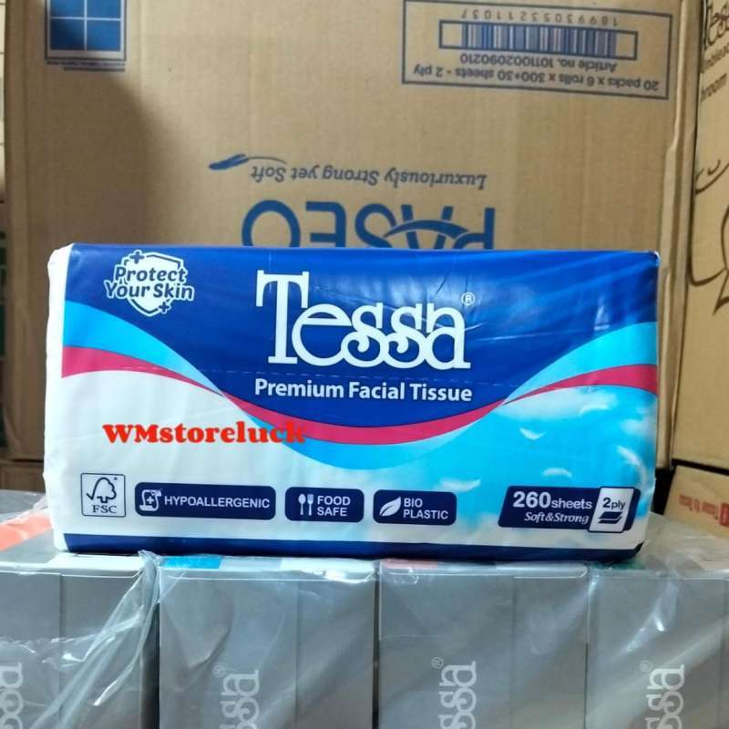 Promo Tessa Facial Tissu Soft & Strong 260 Sheet/tisu Wajah Tesa Tp-02 ...