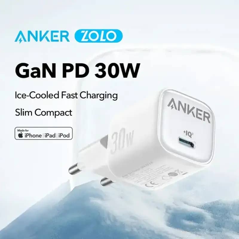 Promo Anker Wall Charger Adaptor Gan USB Type C Lightning Mfi Fast ...