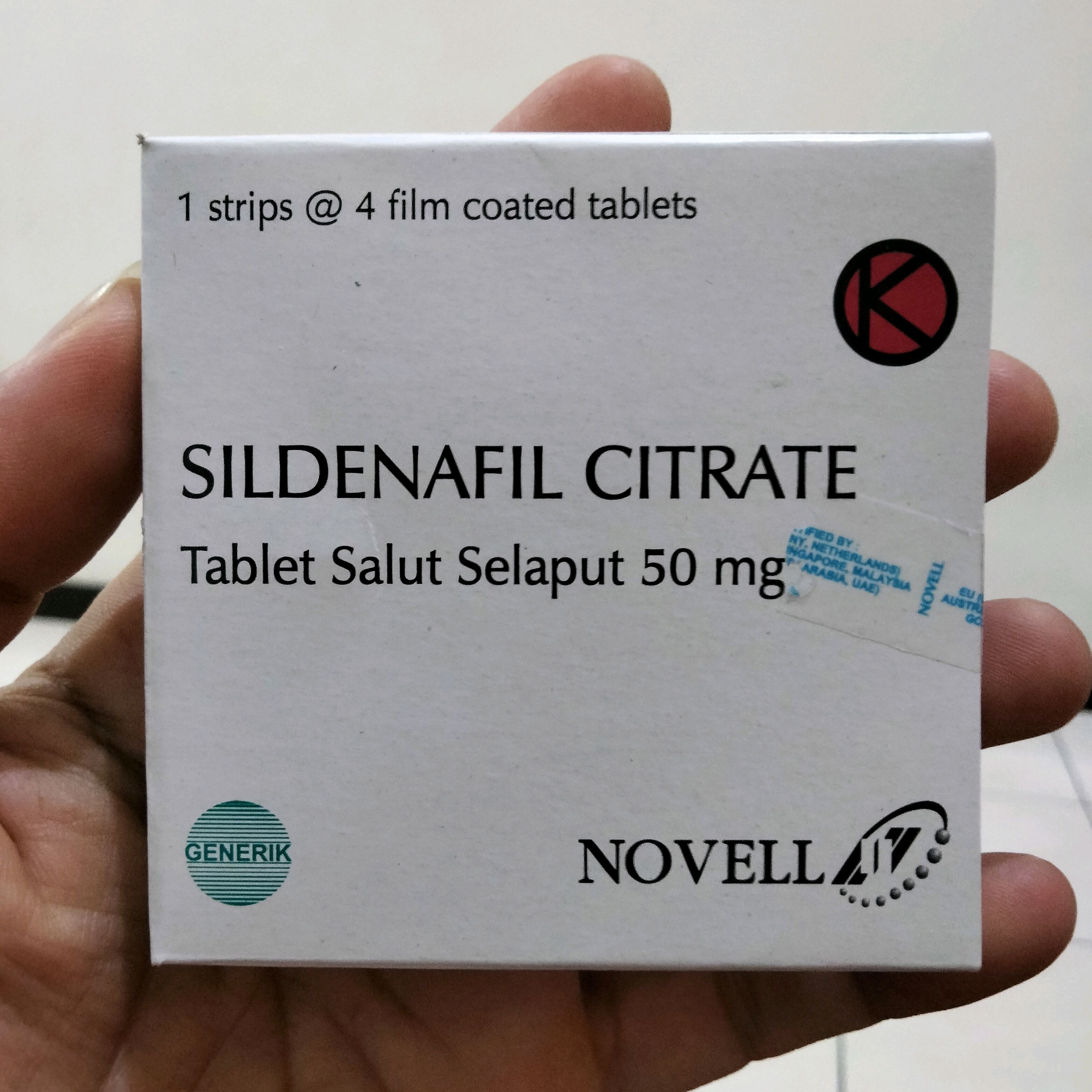 Jual sildenafil 50 mg box isi 4 tablet Ready kak ya generik ( ericfil ) di Seller Sehat Shop ...