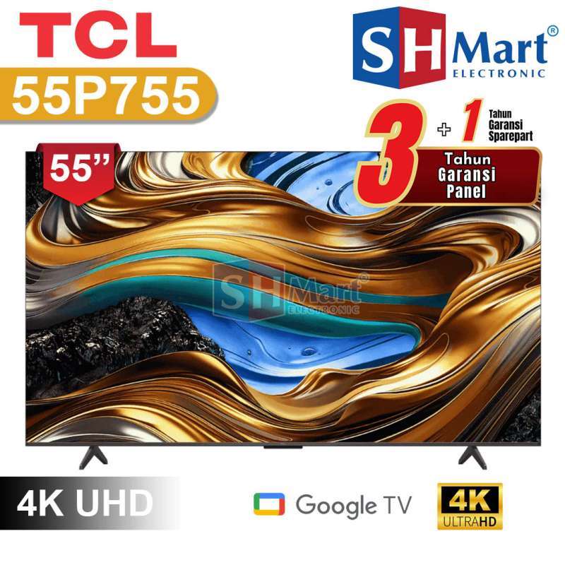 Jual Tv Tcl 55 Inch 55p655 / 55p755 Android Tv 4k Uhd New 2024 Garansi ...