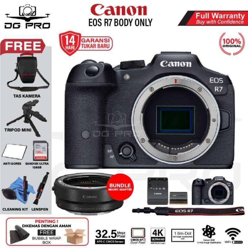 Jual Canon Eos R7 Body Only Mirrorless Camera Eos R 7 Bo Distri Di ...