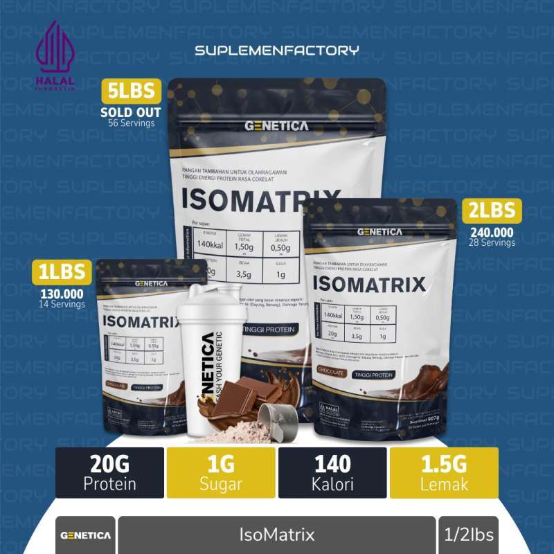 Jual Genetica Isomatrix 2 Lbs Protein Isolate Matrix Di Seller Suplemen Factory - Sunter Agung ...