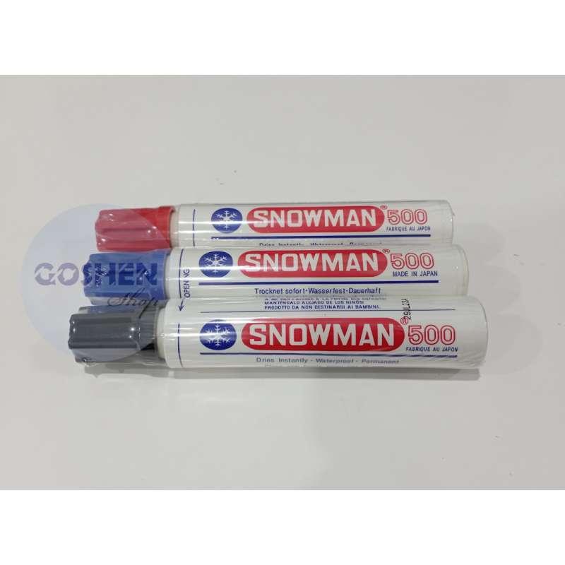 Jual Spidol SNOWMAN Permanen / Permanent Marker Jumbo 500 di Seller ...