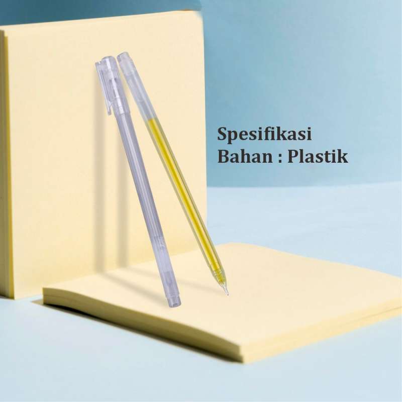 Promo Oem Sk-a85 Pulpen Gel Metalik Gold 1mm / Pulpen Warna Warni Gold ...