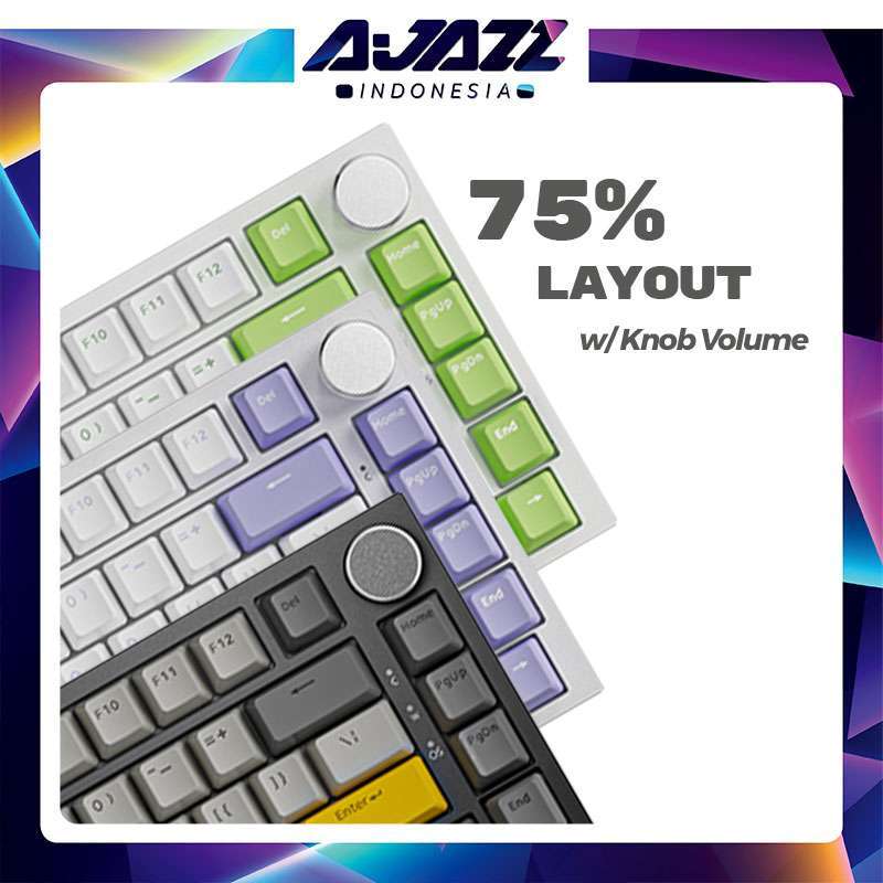 Promo Ajazz Ak820 Gts Tritone 75% Hotswap Keyboard With Gasket Mount Diskon 25% Di Seller Ajazz ...
