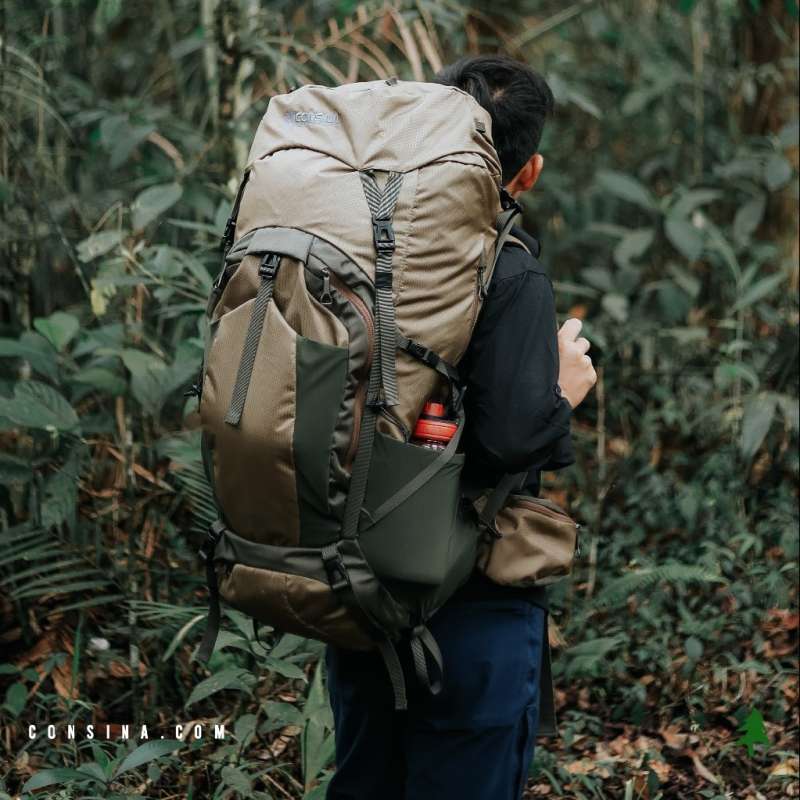 Jual Consina Everest 60+5L Expert Series Ransel Gunung - Titanium di ...