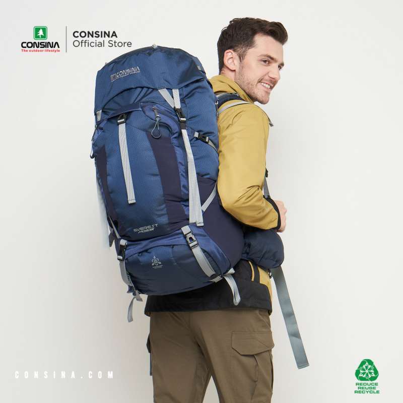 Jual Consina Everest 60+5L Expert Series Ransel Gunung - Titanium di ...