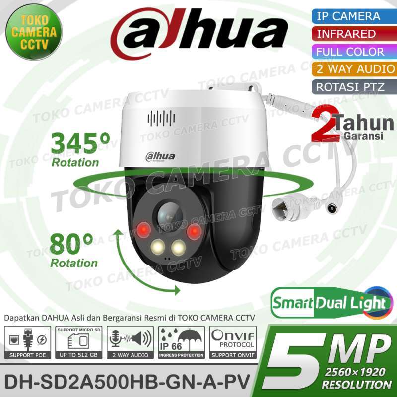 Jual Dahua Sd2a500hb-gn-a-pv-s2 Ip Camera Cctv 5mp Mini Pt Kamera Ptz ...