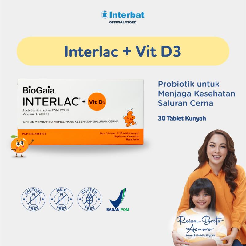 Jual Whs - Interlac Tablet + Vit D3 - Free Ice Gel Di Seller Mustela ...