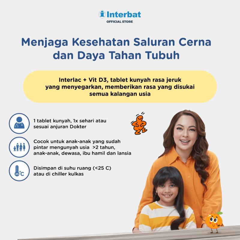 Jual Whs - Interlac Tablet + Vit D3 - Free Ice Gel Di Seller Mustela ...