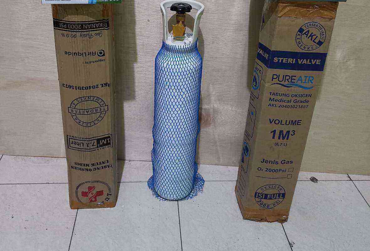 Jual Tabung Oksigen 1m3 Lengkap Komplit - Tabung+isi Di Seller Proware ...