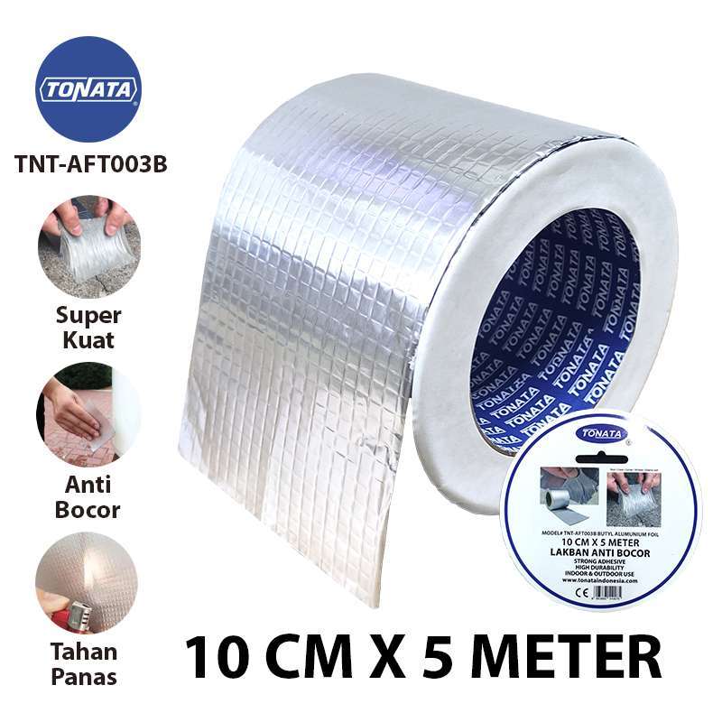 Promo Lakban Anti Bocor Lem Anti Air / Alumunium Foil Butyl Tape 10 Cm X 5 M Diskon 33% Di ...