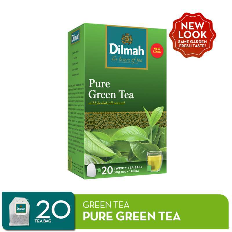 Promo Dilmah Pure Green Tea Tag Tbag 20s - Teh Celup Diskon 9% di ...