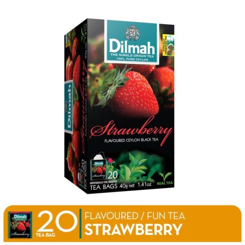 Jual Dilmah Strawberry Foil Envelope 20s - Teh Celup Di Seller Dri ...