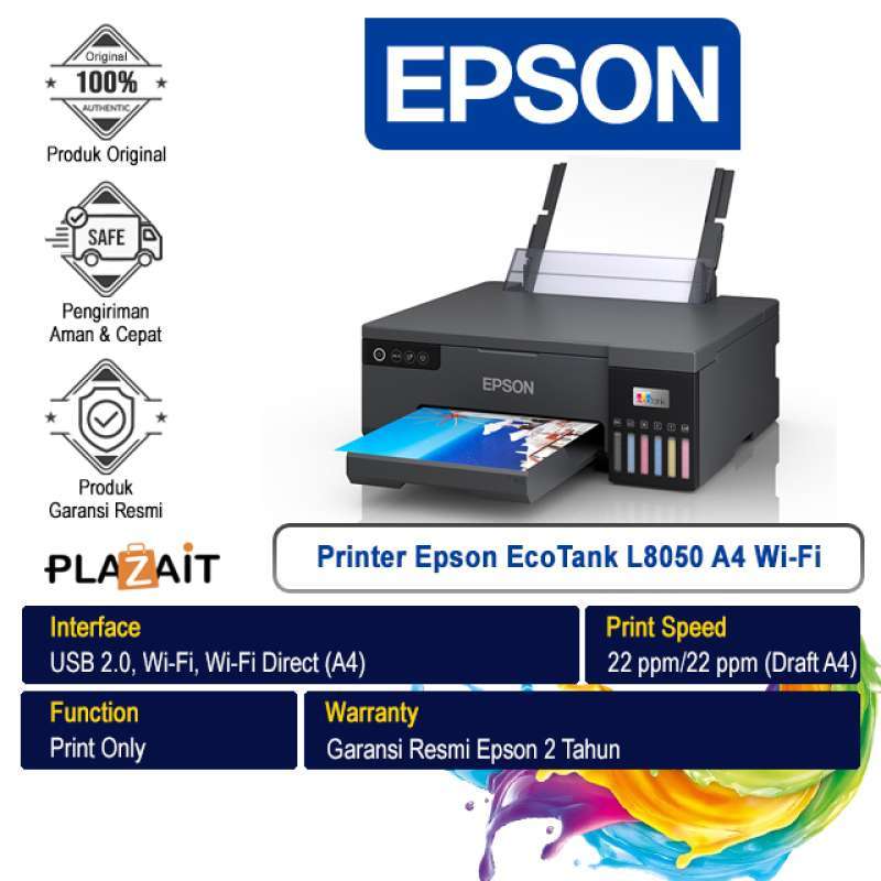 Jual Printer Epson L8050 Wifi A4 Original Murah - Harga Diskon Agustus ...