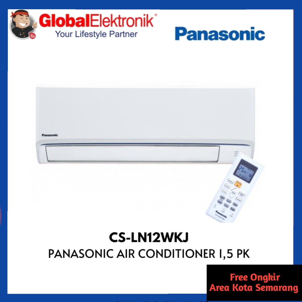 Jual Panasonic Ac Standard 1.5 Pk Cs-ln12wkj Cs/cu Ln 12wkj [semarang] Di Seller Global ...