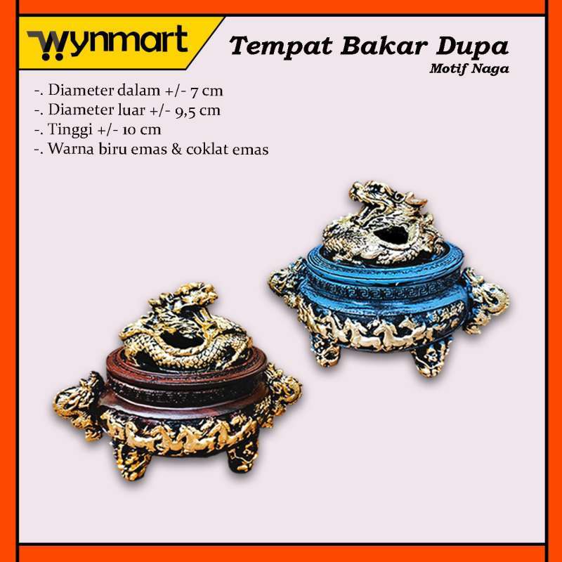 Jual Tempat Bakar Dupa / Dupa Lingkar 4 Jam Naga Emas Di Seller Wynmart ...