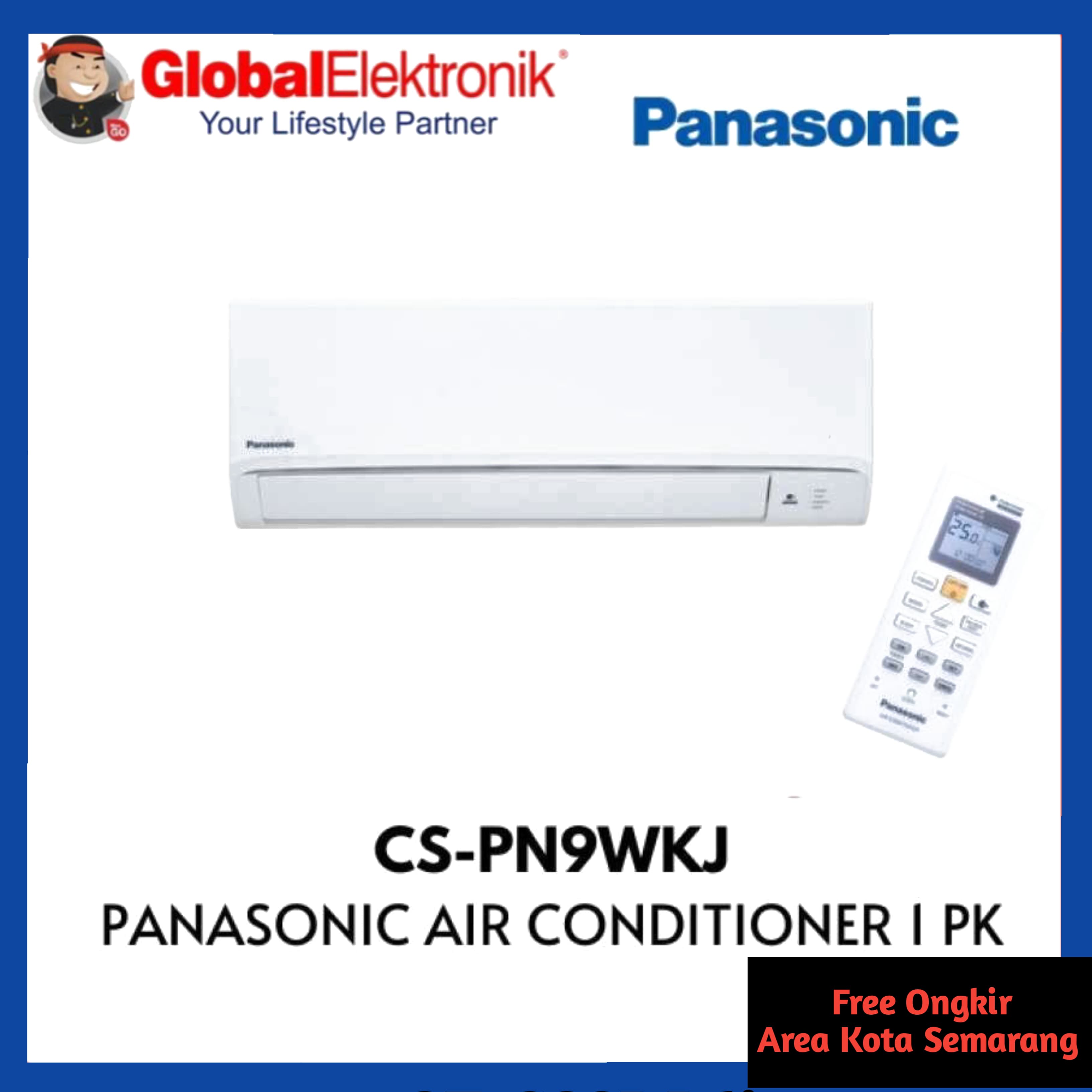 Jual Ac Panasonic Splitwall Standard 1 Pk Cs/cu-pn9wkj [semarang] Di Seller Global Elektronik ...