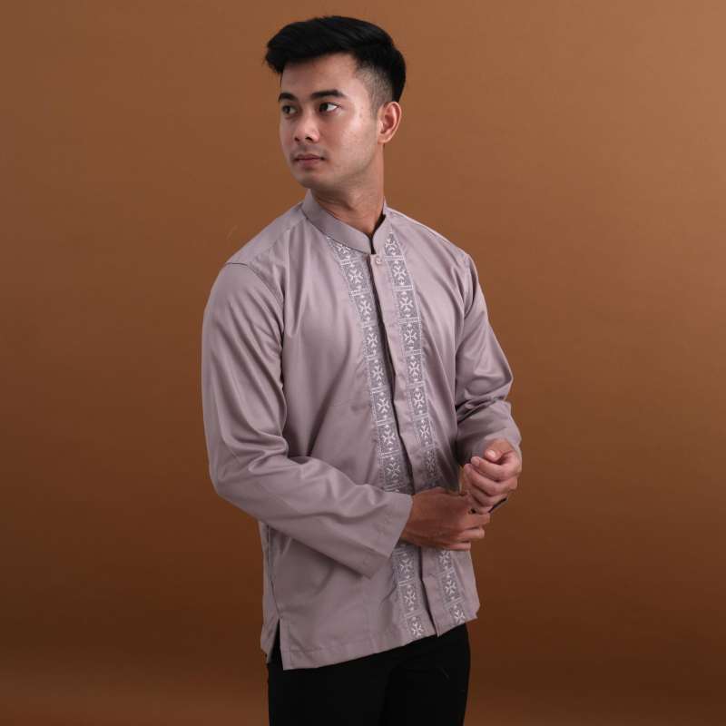 Jual Baju Koko Bordir Lengan Panjang Qhabil Di Seller Syfa Rahman ...