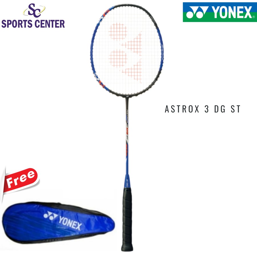 Jual New Raket Badminton Yonex Astrox 3 DG ST Black Blue di Seller Sports Center Official Store ...