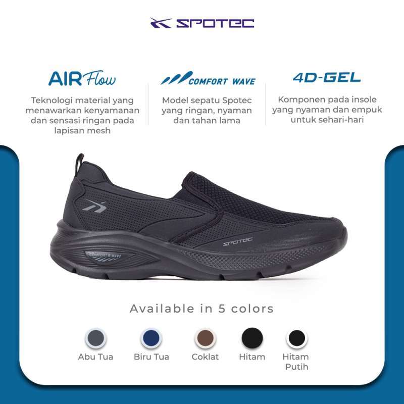 Jual Spotec Sepatu Walking Onyx Hitam - Hitam - Ukuran 46 Di Seller ...