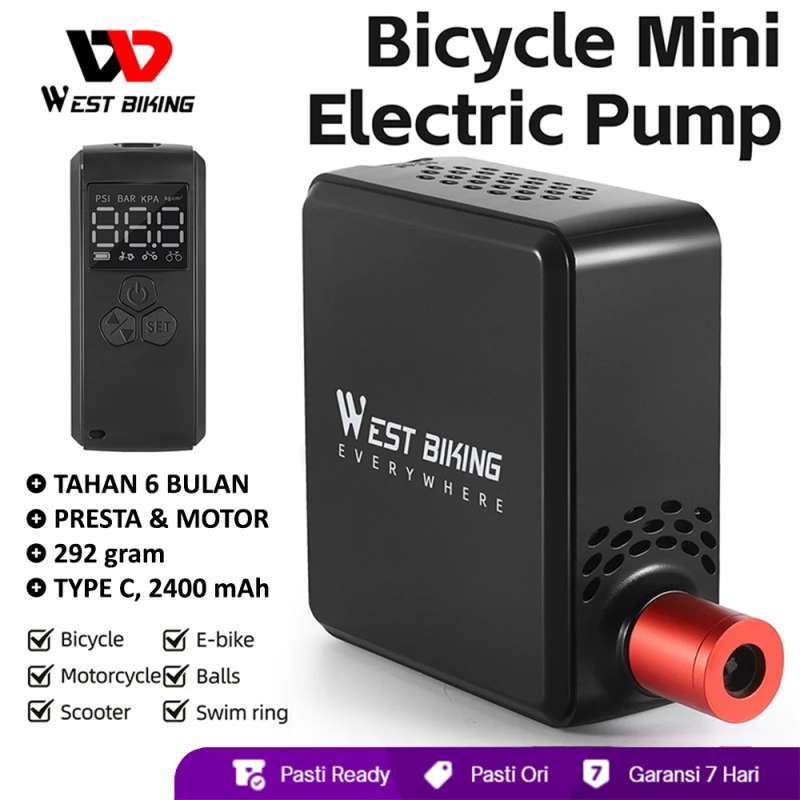Jual Pompa Sepeda Elektrik Bisa Presta/motor Pompa Sepeda Mini West ...