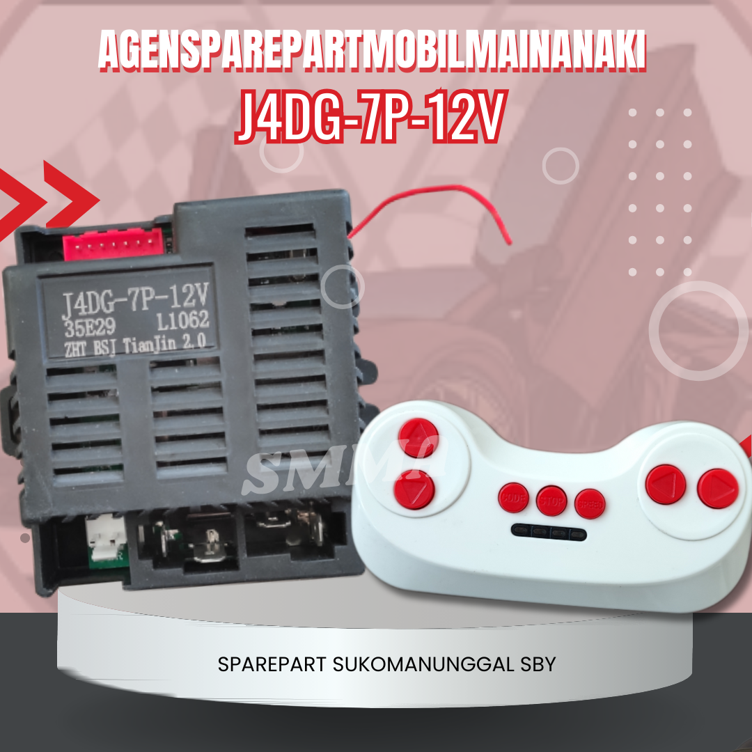 Jual ⚡ready⚡receiver+remote Control J4gd-7p-12v (modul Pcb) Mobil Aki ...