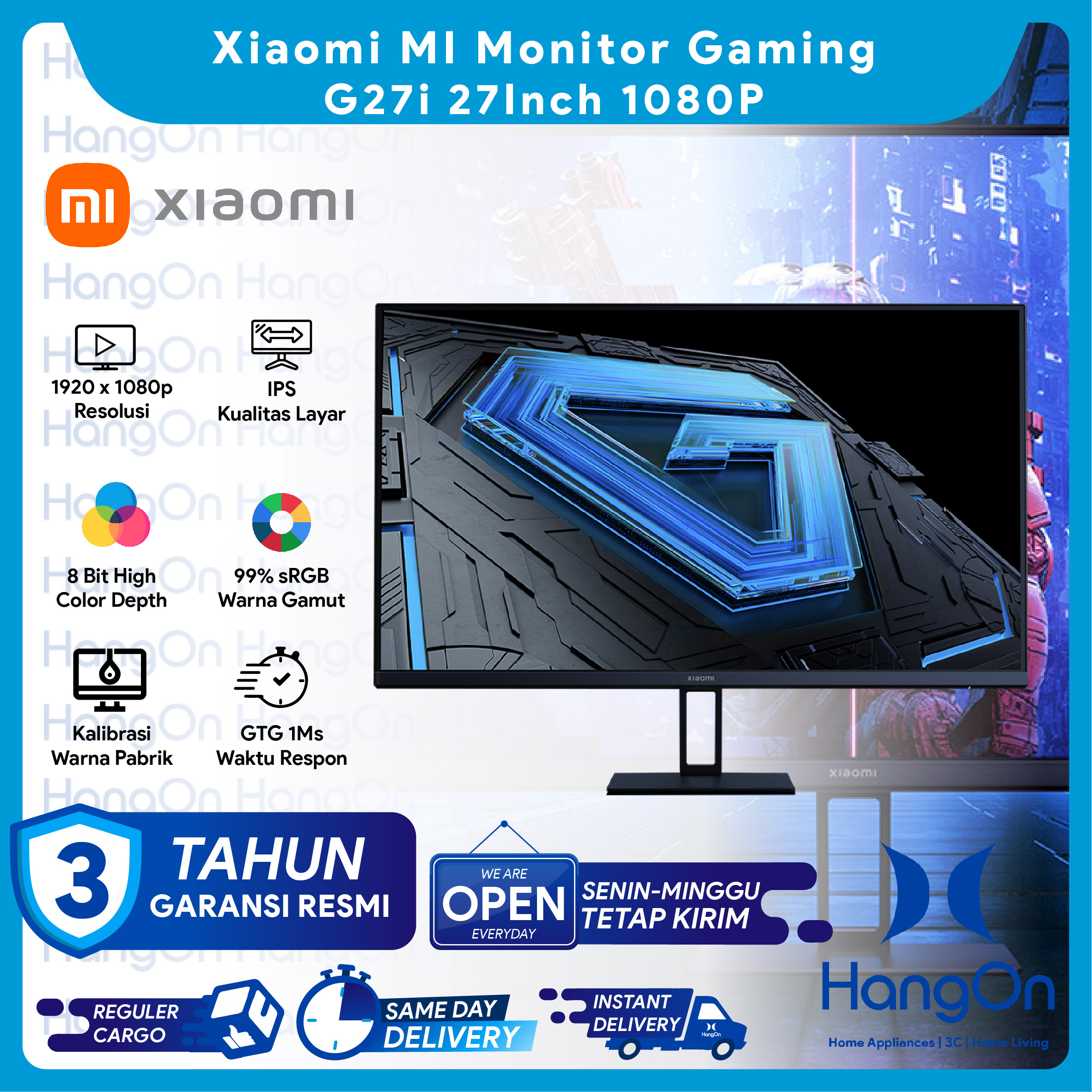 Promo Xiaomi Mi Monitor Gaming G27i 27 Inch Full Hd 1080p 165hz Ips Fhd ...