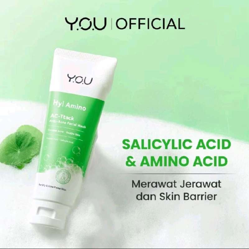 Jual You Hy Amino Facial Wash 50ml | Ac Ttack | Glo Win | Contr Oil ...