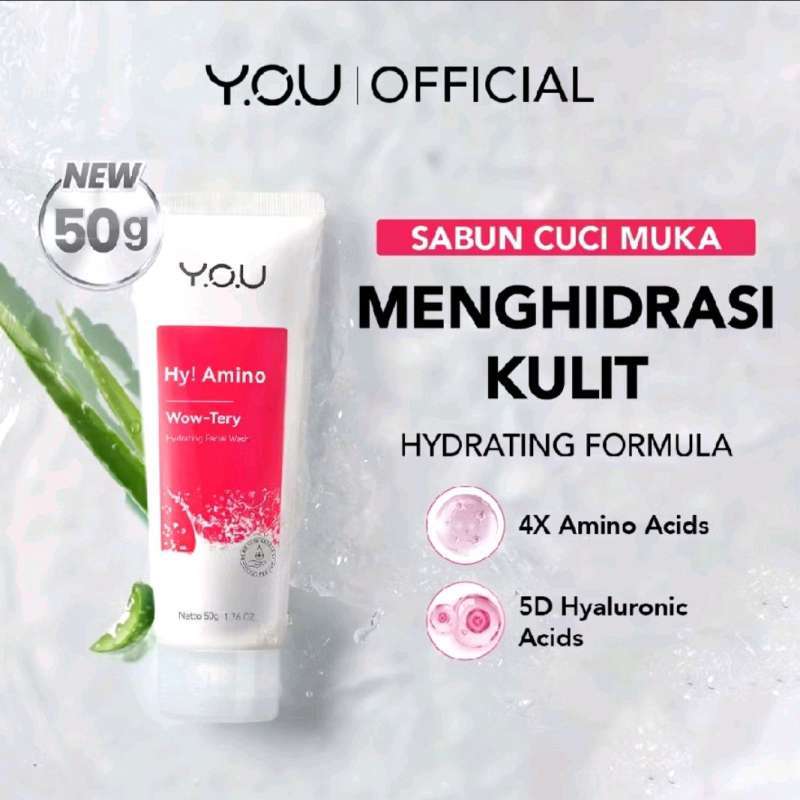 Jual You Hy Amino Facial Wash 50ml | Ac Ttack | Glo Win | Contr Oil ...