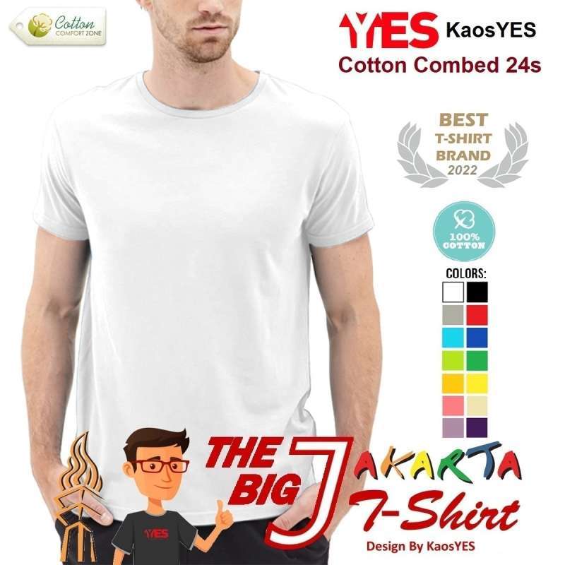 Promo KaosYES Kaos T-Shirt Polos O-Neck Lengan Pendek - Putih Diskon 64 ... Promo KaosYES Kaos T-Shirt Polos O-Neck Lengan Pendek - Putih Diskon 64 ...