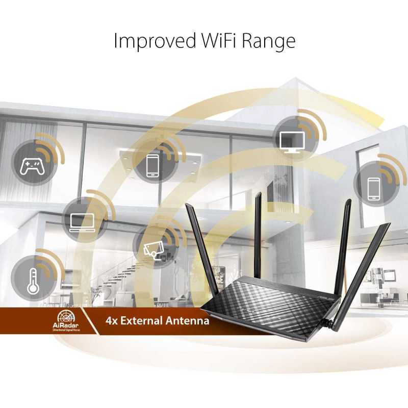 Promo Asus Rt-ac750l Dual Band Ac750 Wireless Router Ac 750 Diskon 8% ...