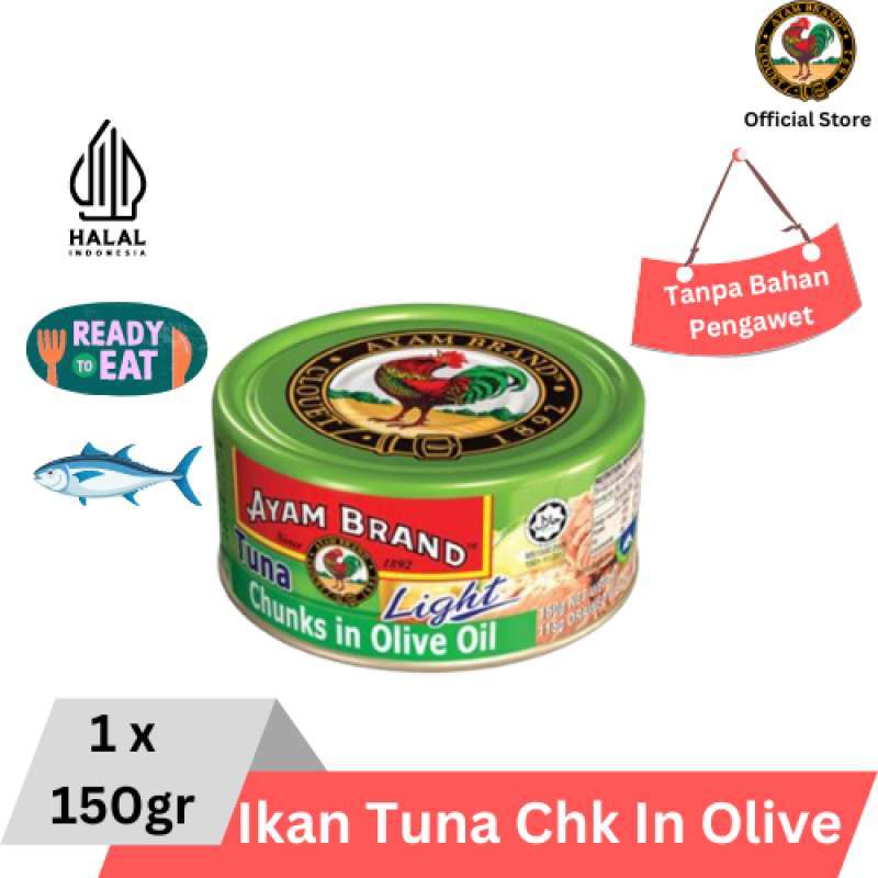 Promo Ayam Brand Tuna Light Chunk In Olive Oil [150 G] Diskon 3% Di ...