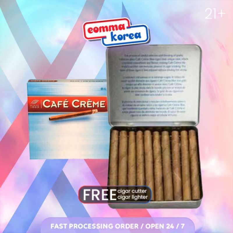 Jual Cafe Creme Blue Mini Cigarillos [ Tin Box Of 20 Sticks ...