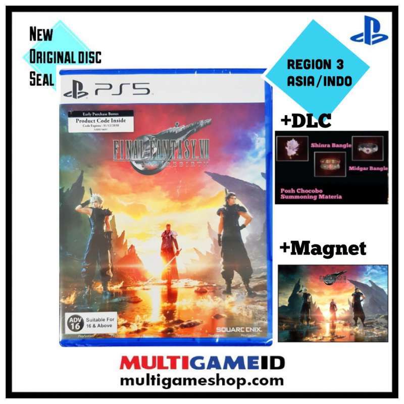 Jual Ps5 Final Fantasy Vii Rebirth Standard Edition +dlc English Asia R3 Di Seller Multigameid ...