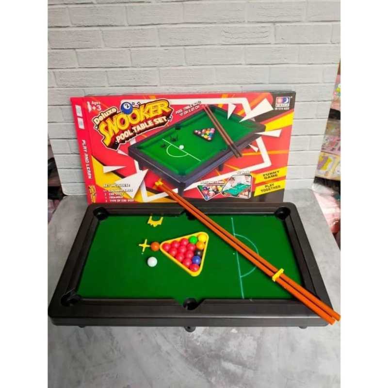 Promo Mainan billiard game JUMBO BESAR deluxe snooker pool table ...