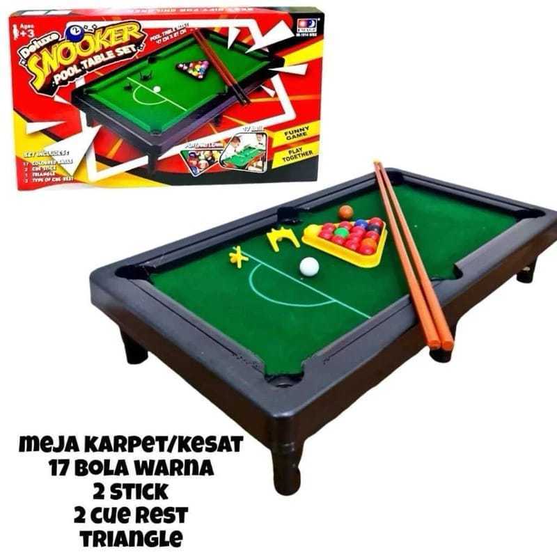 Promo Mainan billiard game JUMBO BESAR deluxe snooker pool table ...