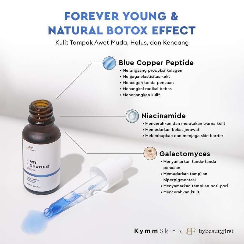 Promo KYMM SKIN Copper Peptide First Signature Serum | Kenyal, Mengencangkan Kulit, Awet Muda ...
